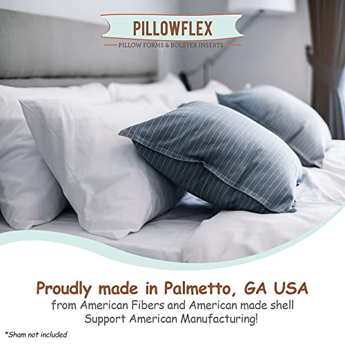 Pillowflex Synthetic Down Pillow Insert - 26x26 Down Alternative Pillow, Insert for Square Euro Sham, European Size Pillow - Polyester Accent Sofa Couch Bed Pillow - 1 Decorative Pillow Form