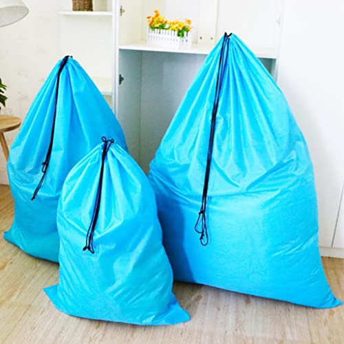 Colcolo Single Bag Waterproof Drawstring Storage Pouch Carry Sack Organizer, Blue, 50x70cm