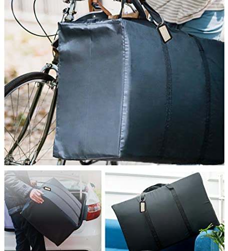 3 Pack Oversized Moving Bags with Zippers & Carrying Handles,Organizer Bag,Carrying Bag,Camping Bag,Heavy Duty Storage Tote For Clothing Storage,College Moving,Moving Supplies(Black)