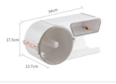 NA Punching Free washcloth Storage Rack Wiping Towel Storage Box Wall Mounted Toilet Storage Rack Hair Dryer Support Rack