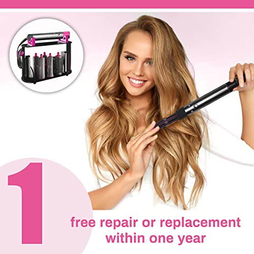 Storage Holder for Dyson Airwrap Styler, 8-Holes Countertop Bracket Organizer Stand Storage for Hair Curling Iron Wand Barrels Brushes Diffuser Nozzles for Bathroom|Bedroom|Hair Salon-Aluminum Alloy