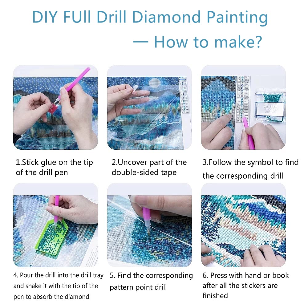 Ourtimfun 5D Diamond Painting Kits Game Angel Warrior Full Drill Round Diamond Art Gems Stone Cross Stitch DIY Diamond Painting by Number Kits for Wall Decoration 10x16inch, Clear