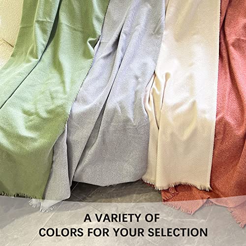 ZonLi Spring Sage Green Throw Blanket Soft Lightweight Herringbone Throw Blanket for Couch,Green Boho Throw Blankets with Tassels Fringe for Bed Sofa Summer Outdoor 55''x75''
