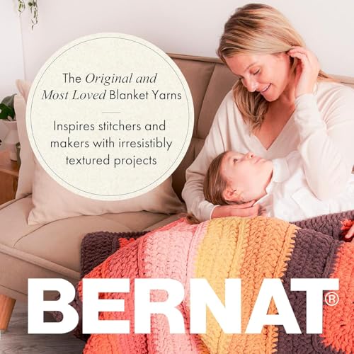 Bernat Blanket Country Blue Yarn - 2 Pack of 300g/10.5oz - Polyester - 6 Super Bulky - 220 Yards - Knitting/Crochet