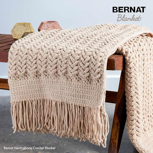 Bernat Blanket Country Blue Yarn - 2 Pack of 300g/10.5oz - Polyester - 6 Super Bulky - 220 Yards - Knitting/Crochet