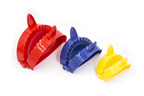 BTaT- Dough Press Set, 3 Pack, Empanada Press, Dough Press, Dumpling Press, Hand Pie Press, Mini Pie Press, Hand Pie Maker, Meat Pie Cutter, Pie Press, Pastry Press, Turnover Press, Mother's Day Gift