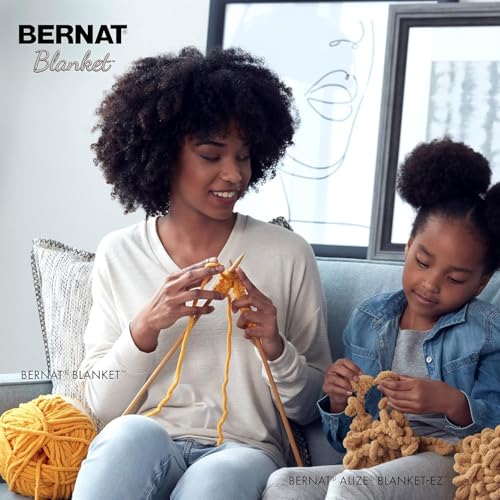 Bernat Blanket Country Blue Yarn - 2 Pack of 300g/10.5oz - Polyester - 6 Super Bulky - 220 Yards - Knitting/Crochet