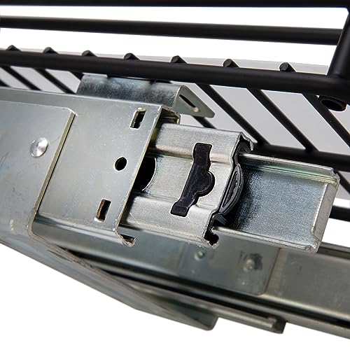 Household Essentials Narrow Sliding Cabinet Organizer, Two Tier Organizer, Matte Black, Great for Slim Cabinets in Kitchen, Bathroom and More, 5"