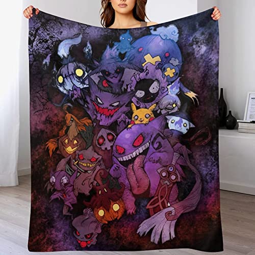 Anime Soft Throw Blanket Bedding Fleece Blankets Lightweight Cozy Warm Fit Home Living Couch Bed Sofa All Season 40"*50" (100 * 130cm)