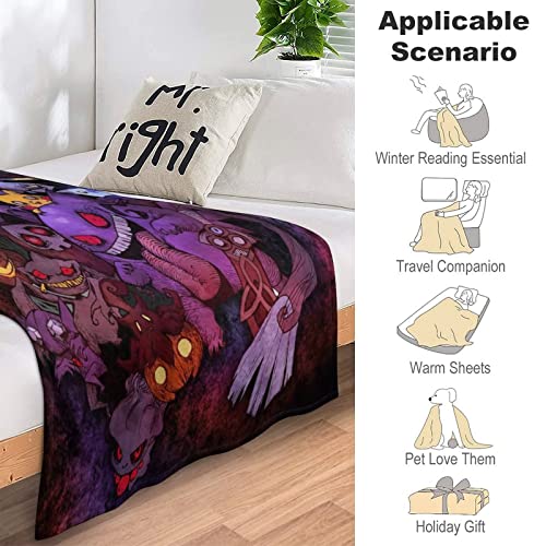 Anime Soft Throw Blanket Bedding Fleece Blankets Lightweight Cozy Warm Fit Home Living Couch Bed Sofa All Season 40"*50" (100 * 130cm)