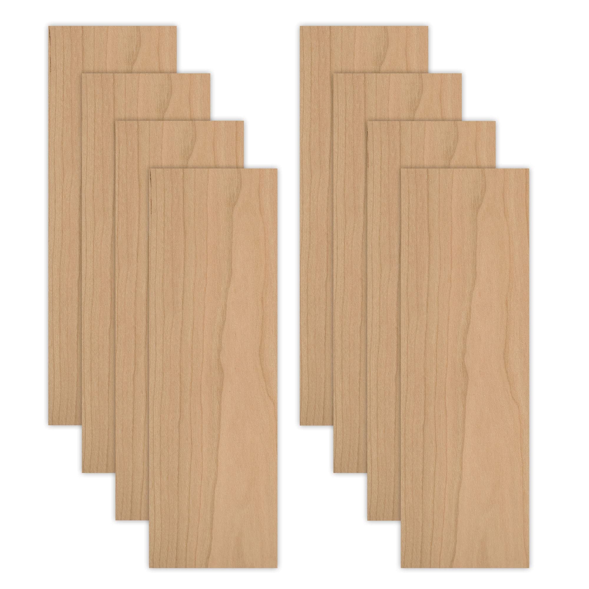 Solid Hardwood 6x19 inches, 0.13 inches, 1/8 inches, Unfinished (Cherry)