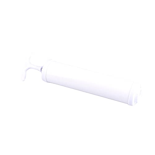 Mallofusa Hand Plastic Compressed Vacuum Space Manual Air Deflation Pump for Vacuum Seal Storage Bags White 9.3 x 1.5 Inch
