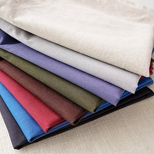 Jeanerlor Pack of 2 24 x 24 Inch Cotton Linen Soft Soild Decorative Square Throw Pillow Covers Green Cushion Case Set for Bedroom/Sofa/Car 60 x 60 Cm,Olive Green