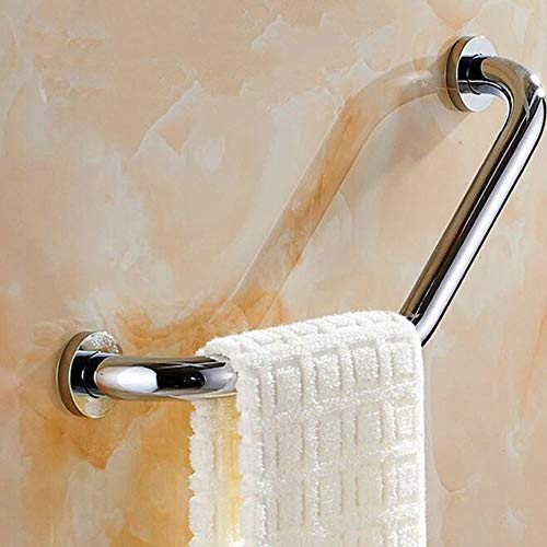 CRODY Bath Wall Attachment Handrails Grab Bar Rails Bathtub Handrail Shower Handgrip Safety Handle, Balance Armrests for Disabled, The Elderly, Pregnant Women, Wall-Mounted Towel Rack
