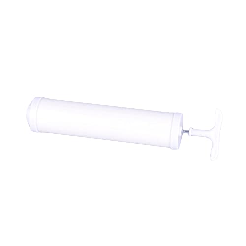 Mallofusa Hand Plastic Compressed Vacuum Space Manual Air Deflation Pump for Vacuum Seal Storage Bags White 9.3 x 1.5 Inch