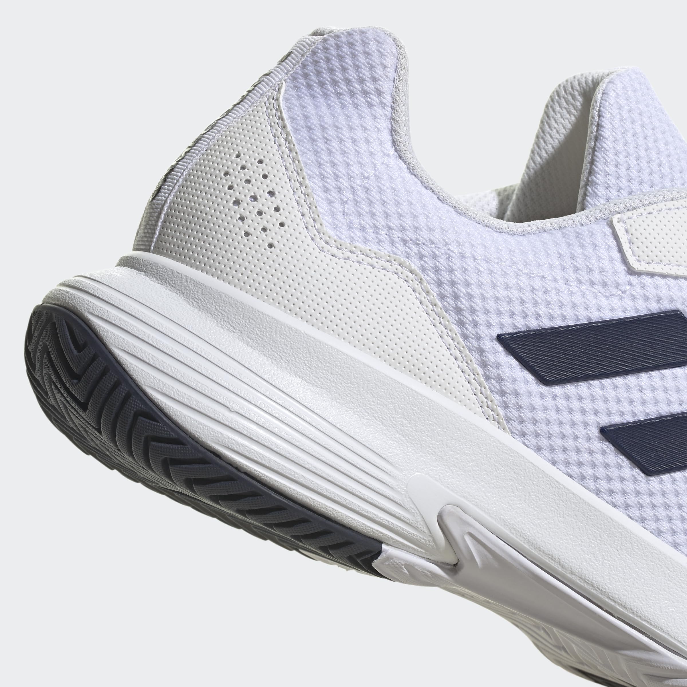 adidas Men's GameCourt 2 Tennis Shoe, White/Team Navy Blue/White, 10.5