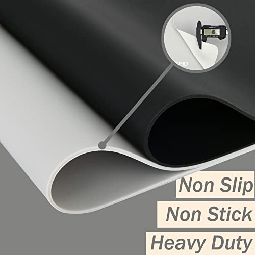 Extra Large Silicone Mat 36" x 24" Place Mats, Heat Resistant Mat for Kitchen Countertop Protector, Thick Placemats Washable Silicone Mats for Kitchen Counter Mat Dining Table Mat, Grey, Sapid
