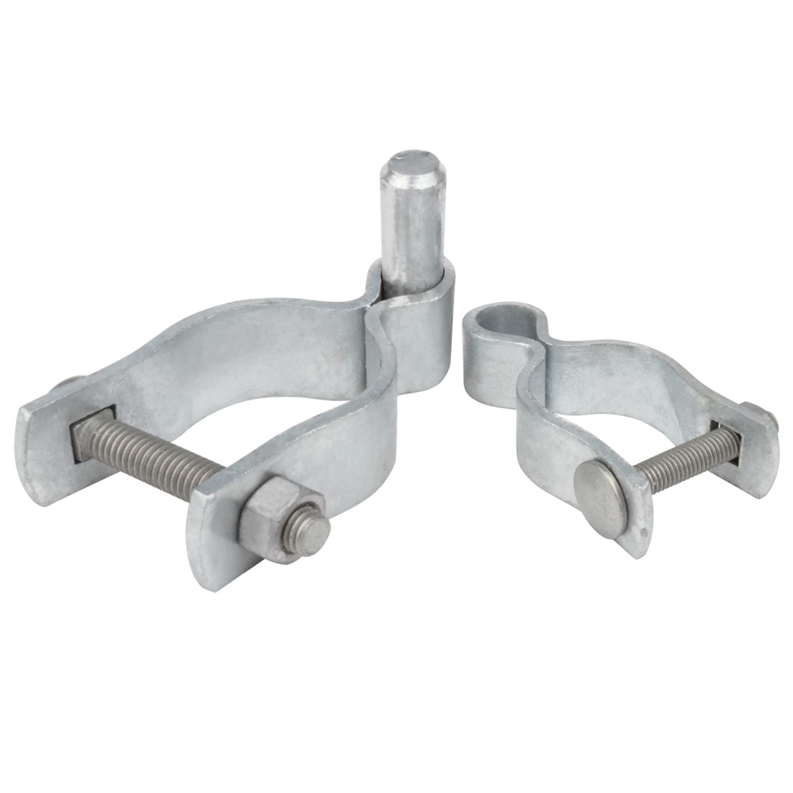GBGS 4 Sets 2-3/8" x 1-3/8" Chain Link Fence Gate Post Hinge,Cattle Corral Rail Hinge,Max Load 220lb