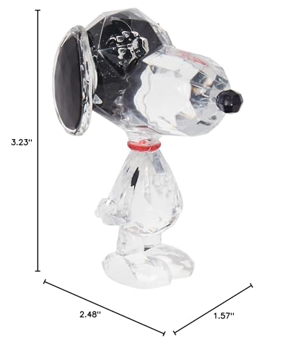 Enesco Facets Peanuts Snoopy The Dog Figurine, 3.25 Inch, Multicolor