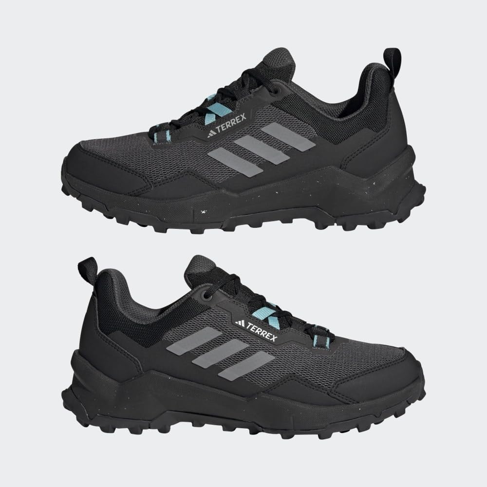 adidas Women's Terrex AX4 Sneaker, Core Black/Grey/Mint Ton, 8