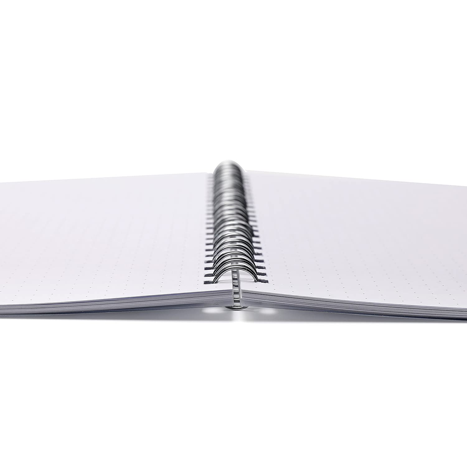 DENSET HBTDM Dot Grid Spiral Notebooks - 2 Pack | College Ruled | 100 Pages (50 Sheets) | Thick Kraft Paper Cover, Versatile Memo Diary Journals for School and Work ,8.4 inches x 5.7 inches