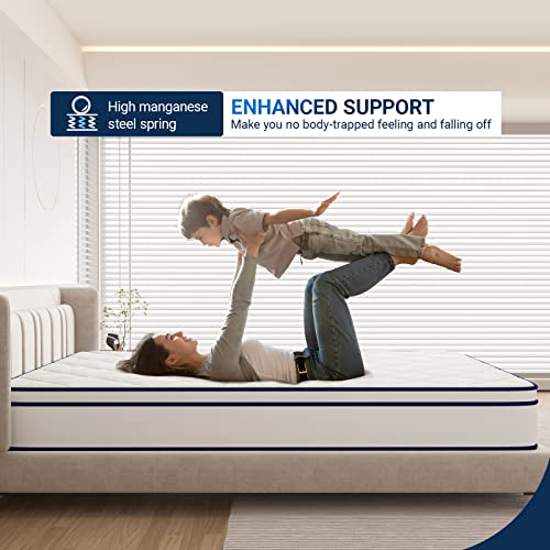Avenco Queen Mattress, 12 Inch Hybrid Queen Mattress in a Box with Gel Memory Foam & Individual Wrapped Pocket Coils for Pressure Relief & Motion Isolation, Medium Firm Queen Size Mattress