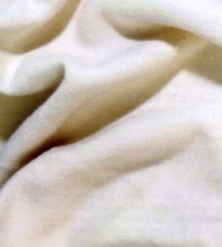 DownTown Company Granny Blanket - 100% Natural Egyptian Cotton Blanket with Pure Cashmere Softness, Imported from Portugal - Premium Throw Blanket for Bed, Sofa, or Couch – Throw Size, Cream Color