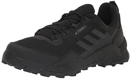 adidas Men's Terrex Ax4 Wide Hiking Sneaker, Black/Carbon/Grey, 10.5