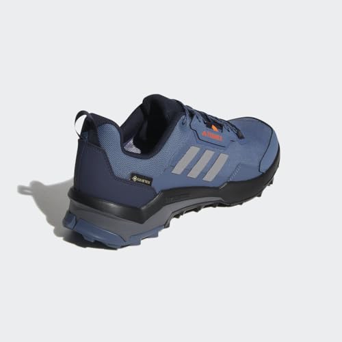adidas Men's Terrex Ax4 Gore-tex Hiking Shoes Sneaker, Wonder Steel/Grey/Impact Orange, 10