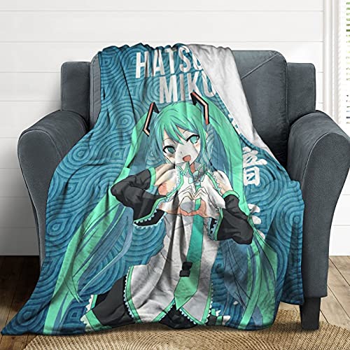 Flannel Fleece Blanket Anime Microfiber Cozy Lightweight Soft Throws and Blankets for Sofa 40 inx50 in