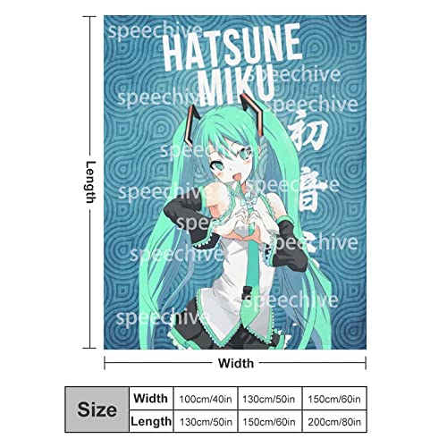 Flannel Fleece Blanket Anime Microfiber Cozy Lightweight Soft Throws and Blankets for Sofa 40 inx50 in