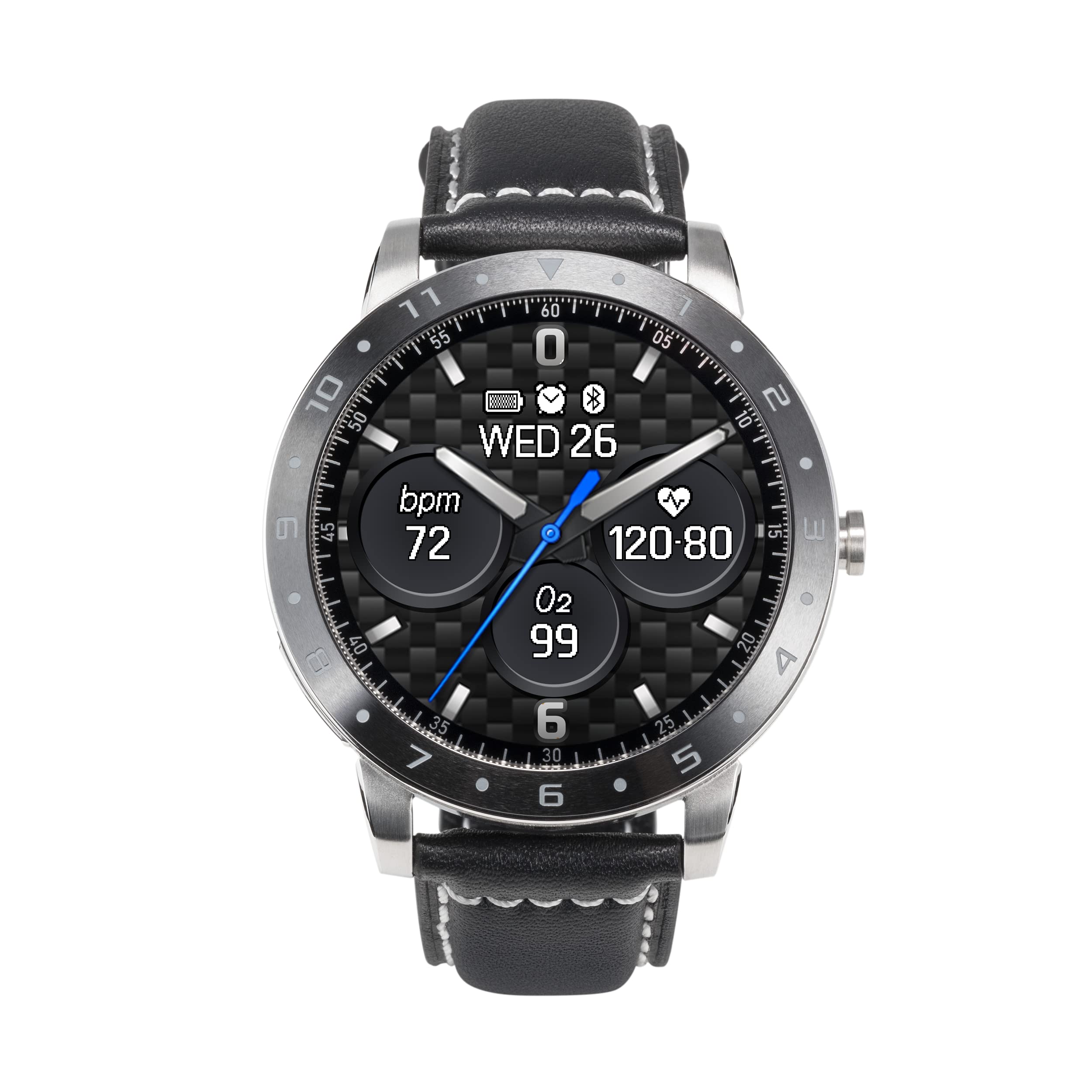 ASUS VivoWatch 5 (HC-B05) Intelligent Wearable smartwatch for Heart Rate, Skin Temperature and Sleep Monitoring with Built-in GPS and up to 14 Day Battery Life, Google Fit and Apple Health Supported