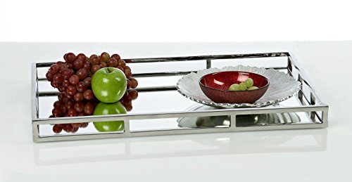 Pizzaz Beautiful Rectangular,Vanity Mirror Tray 12x12x2