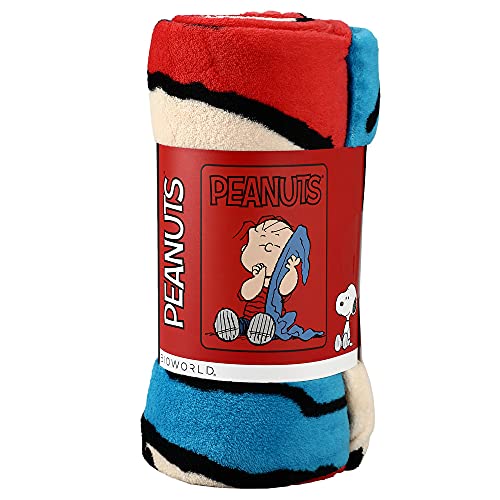 Bioworld Peanuts Linus Fleece Throw Blanket