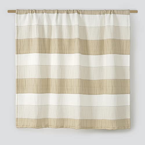 DOWN HOME Lyocell Blends Blanket Throw Reversible Super Soft Stripe Blanket Throw 60x80inch Yellow