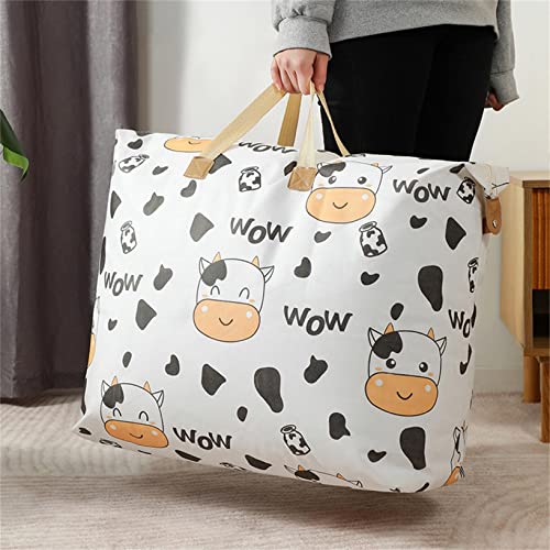 Hglyxoae 4 Largecapacity Storage Bag Of Different Sizes Storage Bag With Handle Largecapacity Storage Bag Foldable Storage Bucket For Quilt Blanket (4pc)