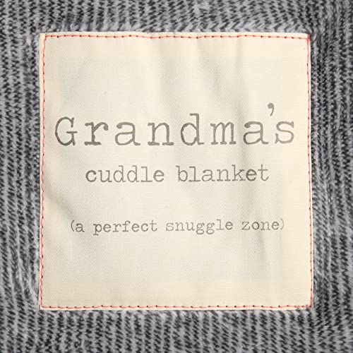 DEMDACO Grandma and Me Mauve Purple 60 x 70 Fleece Fabric Foot Pocket Throw Blanket