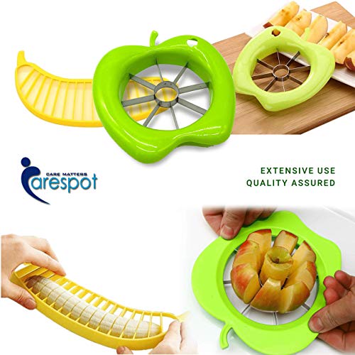 30 PCS Fruit slicer set Fruit Shape Cutters, mini Cookie Cutters, Apple Slicer, Avocado Cutter, Banana Slicer, Watermelon Cutter, melon baller, Carving Knife, vegetable cutters Carespot