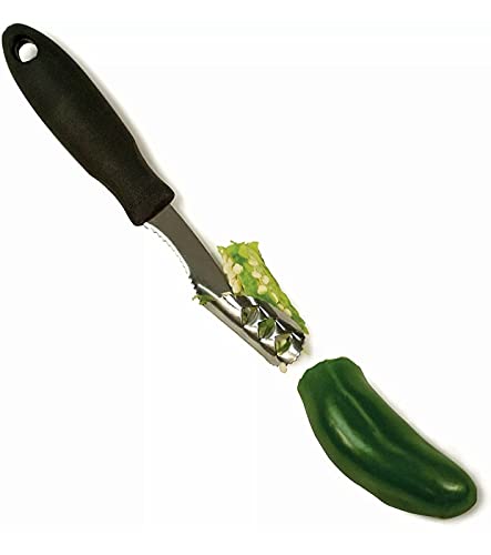 Jalapeno Pepper Corer, Stainless Steel Chili Corer Remover, JALAPENO Pepper Corer, Pepper Cutter Corer Slicer Tomato Fruit Kitchen Tools