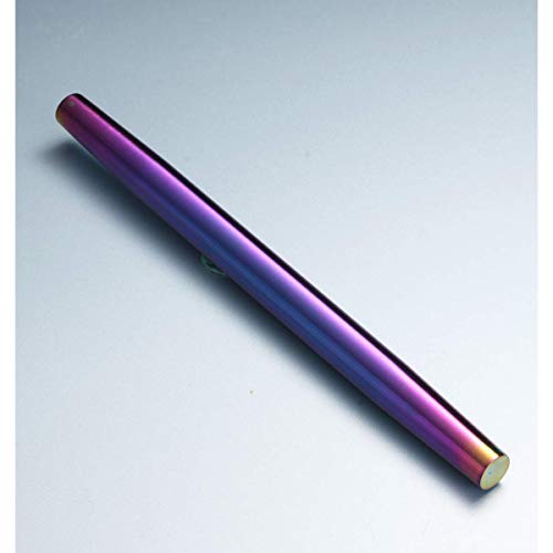 Berglander Rainbow Rolling Pin, 16.7 Inches Stainless Steel Colorful Matte Finish with Rainbow Titanium Plating Rolling Pin for Baking Pizza Dough, Pie, Cookie, Gift Ideas for Bakers.