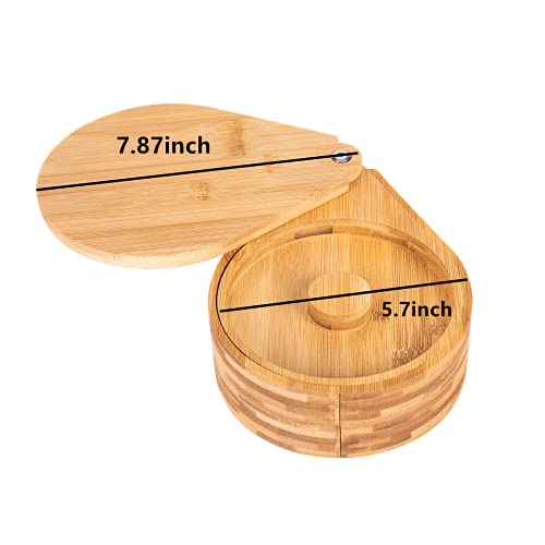 Jillmo Margarita Salt Rimmer Set Bamboo 3-Ties Cocktail Glass Rimmer, Party Bar Accessories (Sponge NOT INCLUDED)