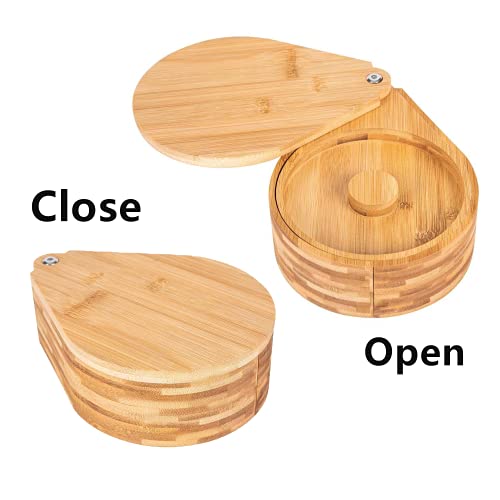 Jillmo Margarita Salt Rimmer Set Bamboo 3-Ties Cocktail Glass Rimmer, Party Bar Accessories (Sponge NOT INCLUDED)
