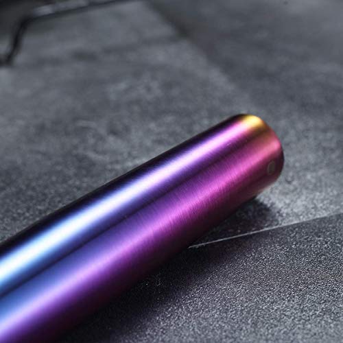 Berglander Rainbow Rolling Pin, 16.7 Inches Stainless Steel Colorful Matte Finish with Rainbow Titanium Plating Rolling Pin for Baking Pizza Dough, Pie, Cookie, Gift Ideas for Bakers.