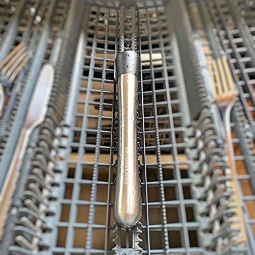 NATURELAND Stainless Steel Cocktail Muddler and Mixing Spoon Home Bar Tool Set - Create Delicious Mojitos and Other Fruit Based Drinks (8" Muddler)