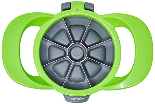 Prepworks by Progressive Wedge and Pop Apple and Pear Slicer, 8 Slices, Attached Safety Cover Protect Fingers while In-Use and Blades while in Storage
