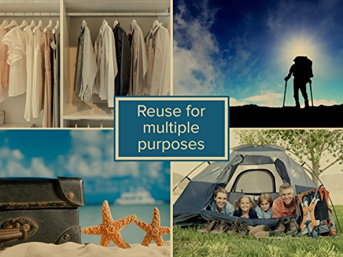Quantity Space Saver Storage Dual Double Zipper Extra Tight Seal Bags for Travel, Suitcase, Moving, and Household use in size 53"x40" / 130cm x 100cm