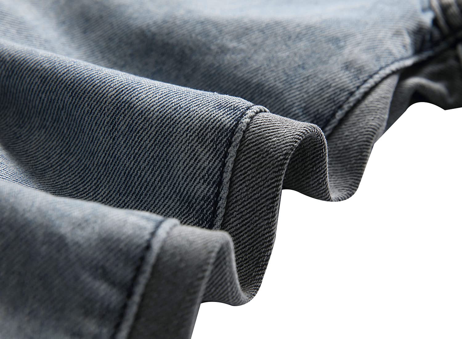 Men's Slim Fit Ripped Jeans for Men Distressed Destroyed Straight Leg Jeans Blue 36