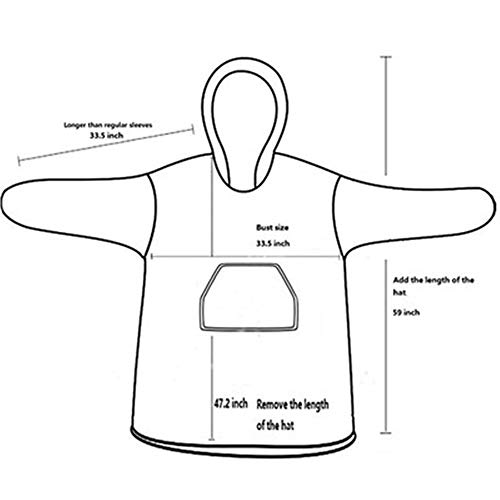 VAE Oversized Blanket Hoodie,Wearable Soft Sherpa Fleece Snuggle Blanket Hoodie Adult for Women Men Teens