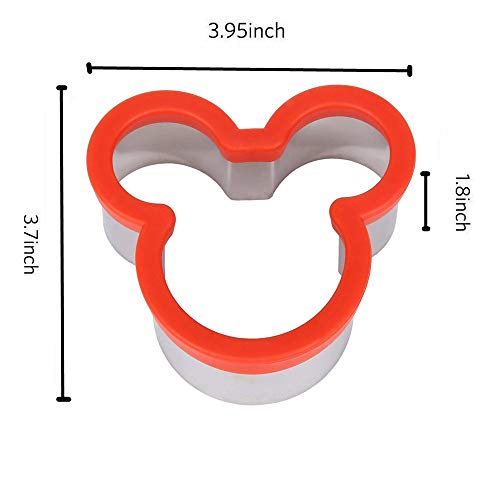 Stainless Steel Mickey Mouse Cookie Cutter/Kids Sturdy Cutters for Cookies, Sandwiches, Biscuit