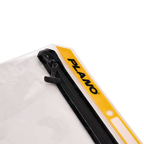 Plano Stowall Series Deluxe XL Waterproof Storage Bag, Transparent, TPU Plastic, Tackle Organization Storage, Heavy-Duty Resealable Zipper Seal Closure